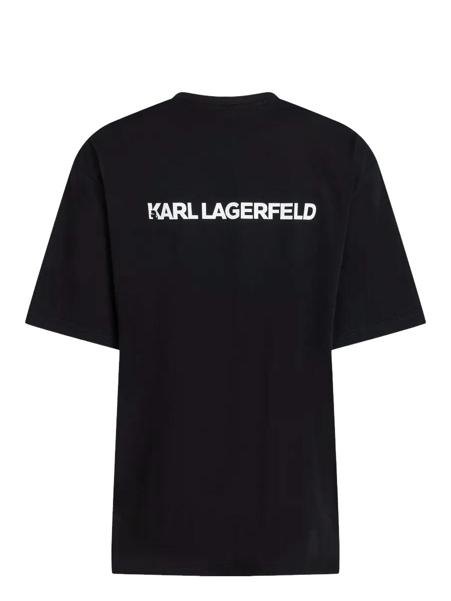 KARL LAGERFELD Karl Lagerfeld logo-waistband knitted skirt