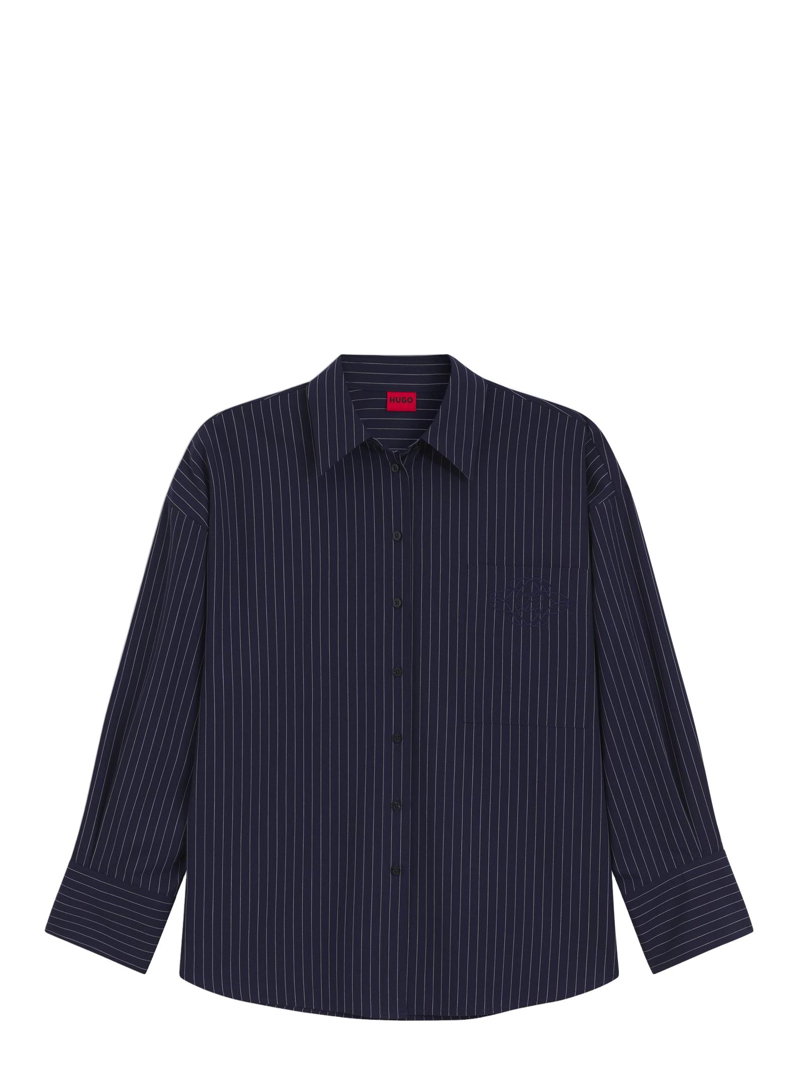 HUGO HUGO Striped Cotton Poplin Blouse