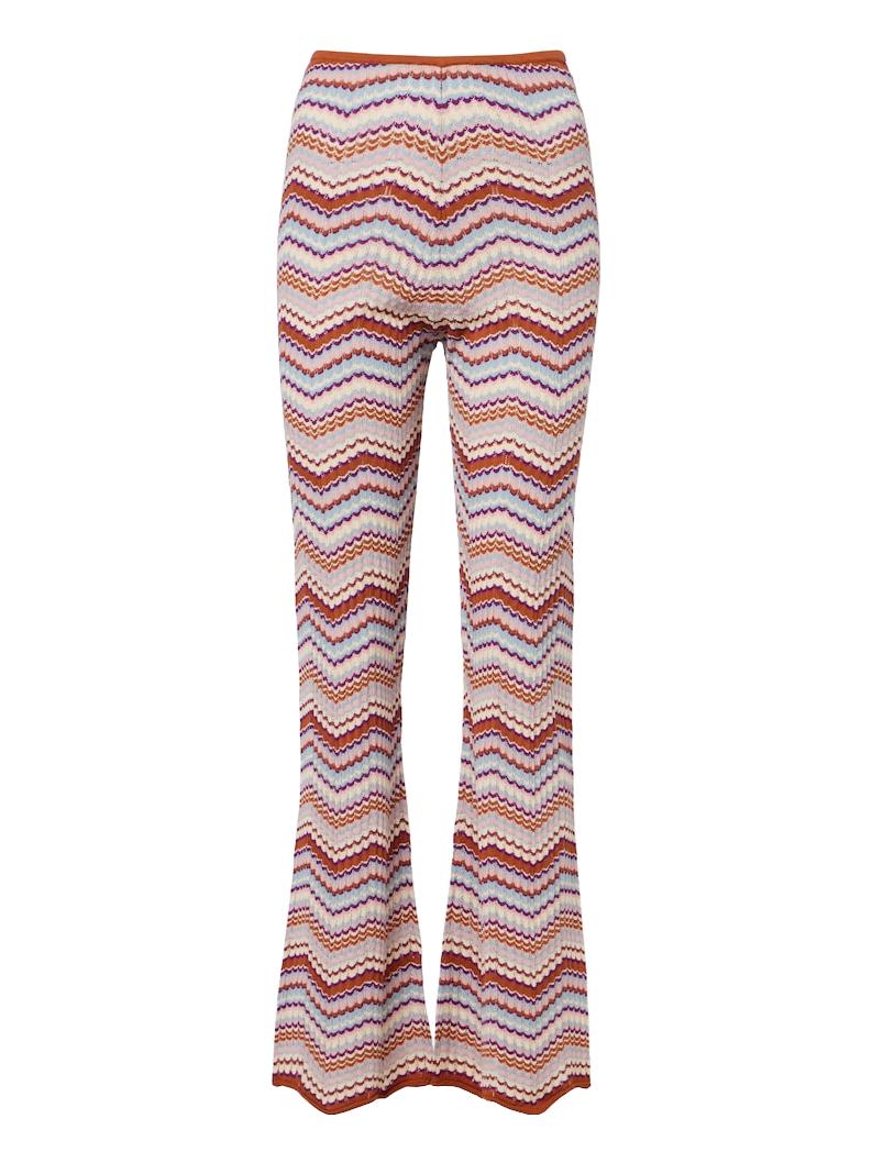 RIXO Rixo Boni Chevron Cotton Flared Pants