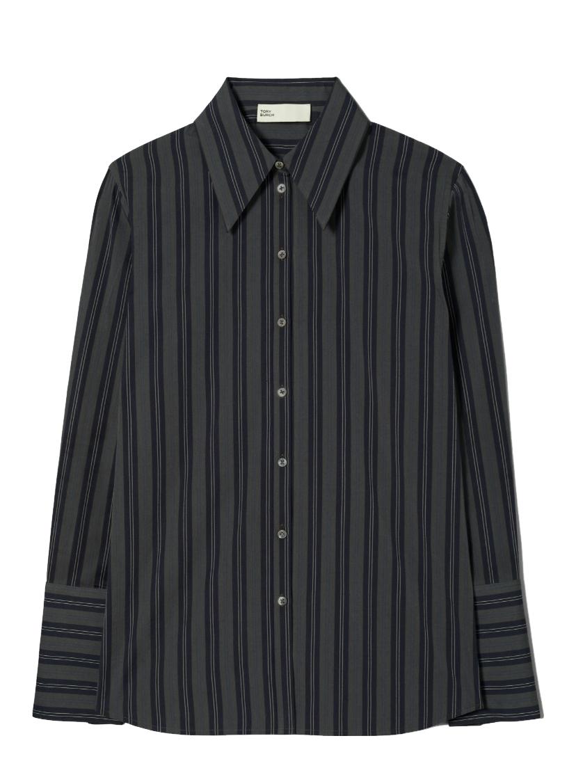 TORY BURCH Tory Burch Striped Button-Up Shirt