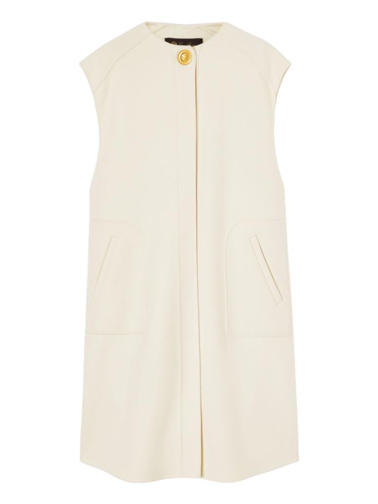 LORO PIANA Loro Piana Long Cashmere Vest with Button Detail