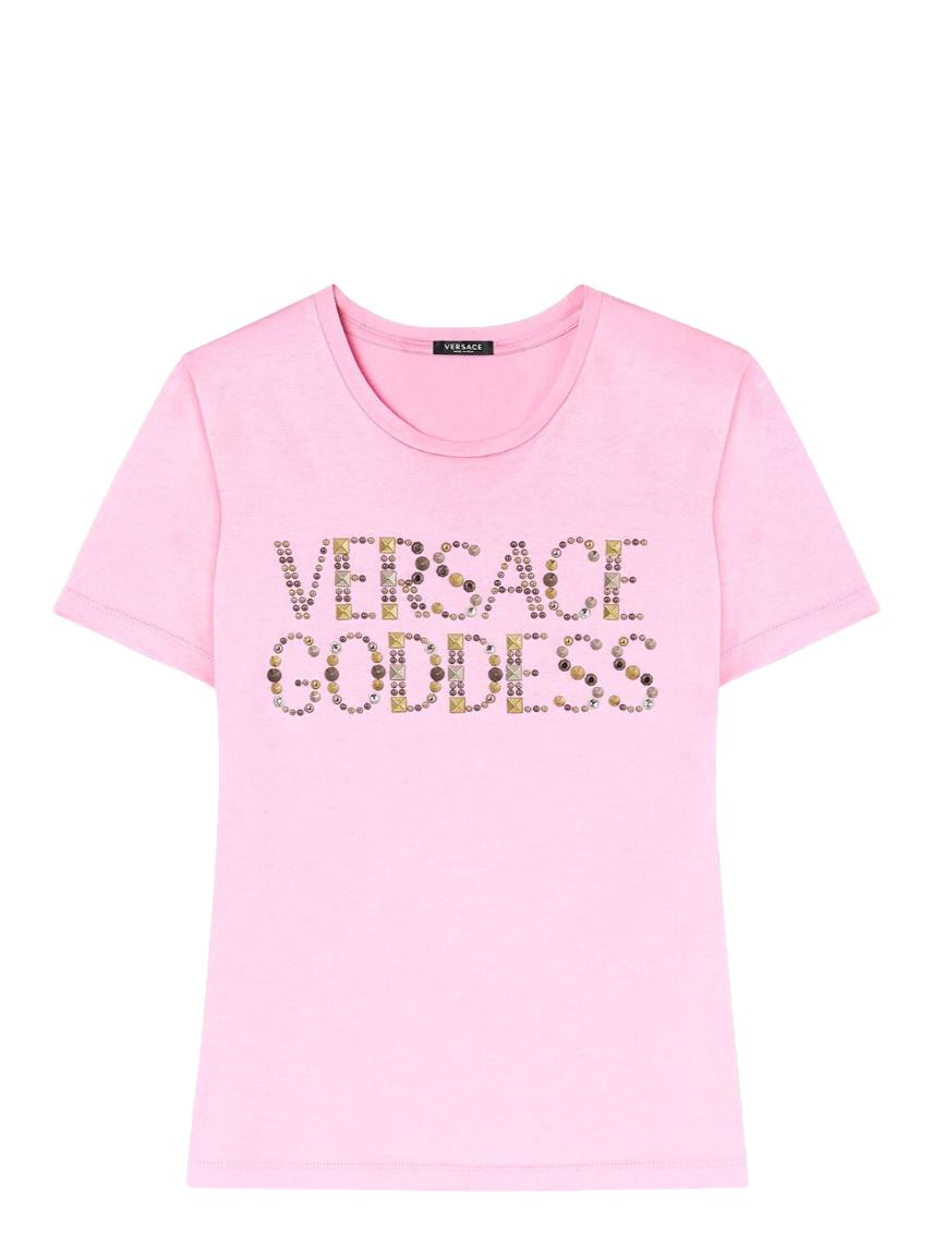 VERSACE orchid skirt in pleated fabric