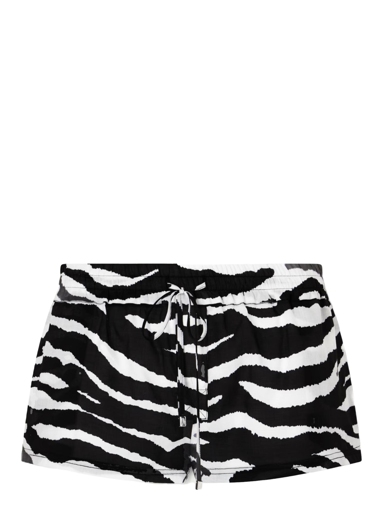 ATTICO Attico Zebra Print Tulle Shorts