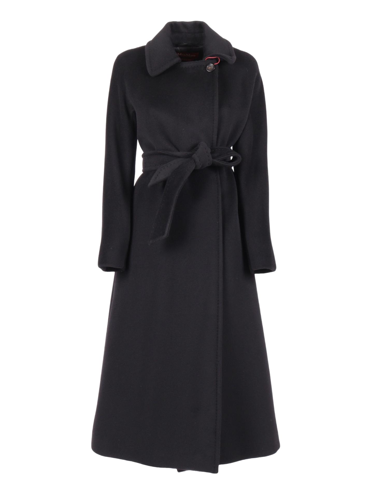 MAX MARA Max Mara Studio Tenzone Tied-Waist Long-Sleeved Coat