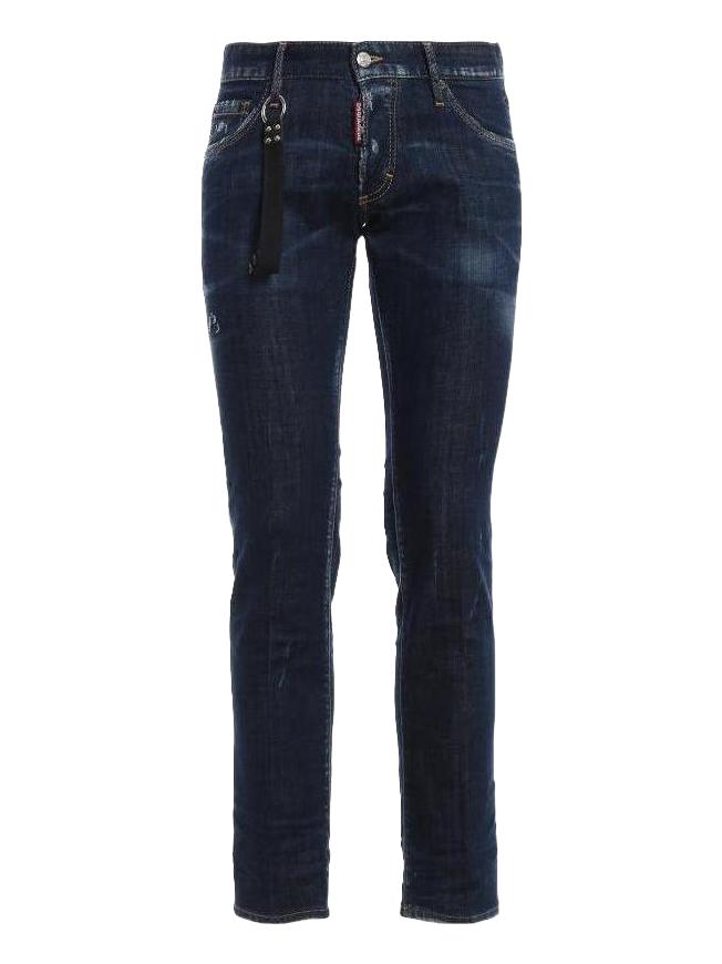 DSQUARED2 Dsquared2 Faded Stretch Denim Five-Pocket Jeans