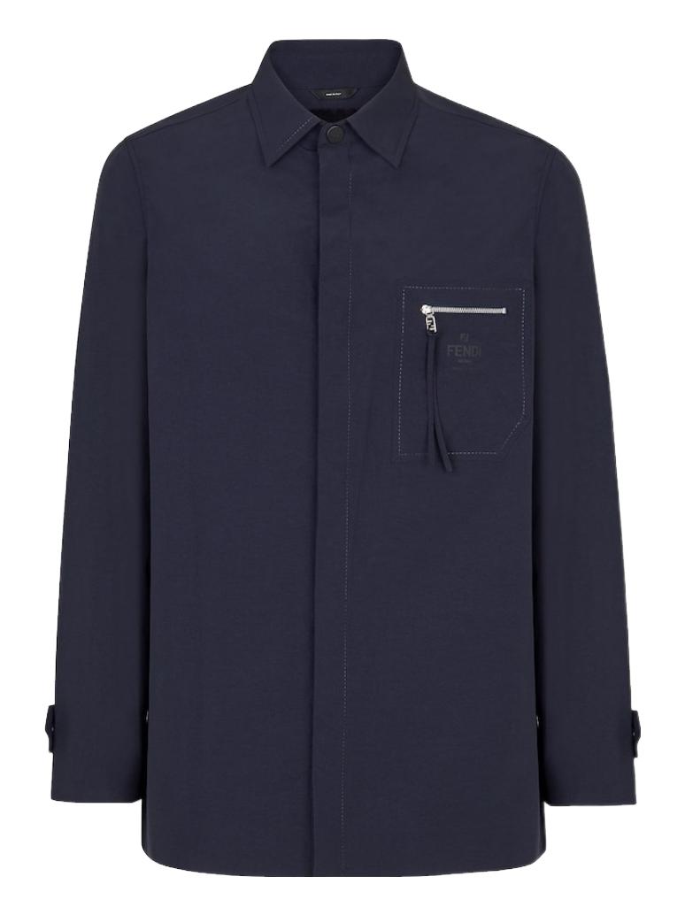 FENDI Fendi Zip-Detailed Shirt Coat