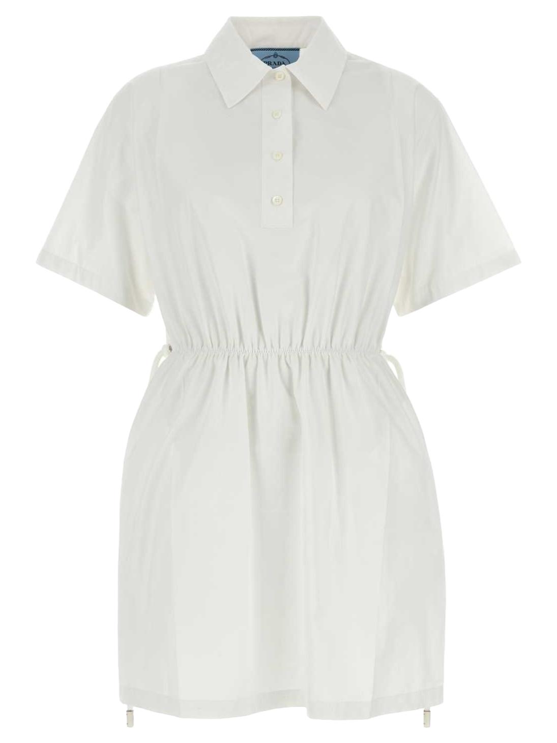 PRADA Prada Short-Sleeved Drawstring Dress