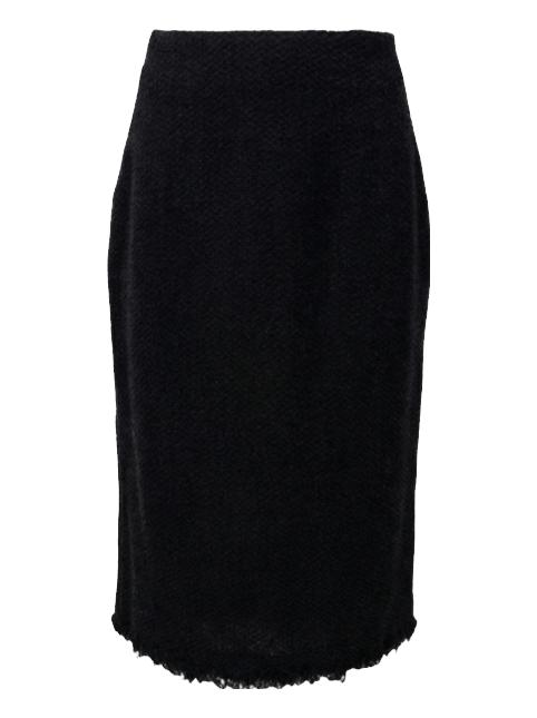JIL SANDER Jil Sander Frayed Hem Midi Skirt
