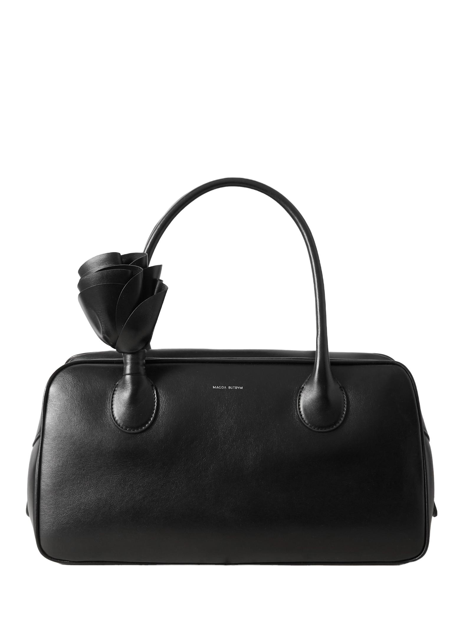 MAGDA BUTRYM Magda Butrym Brigitte Shoulder Bag with Rose Appliqué