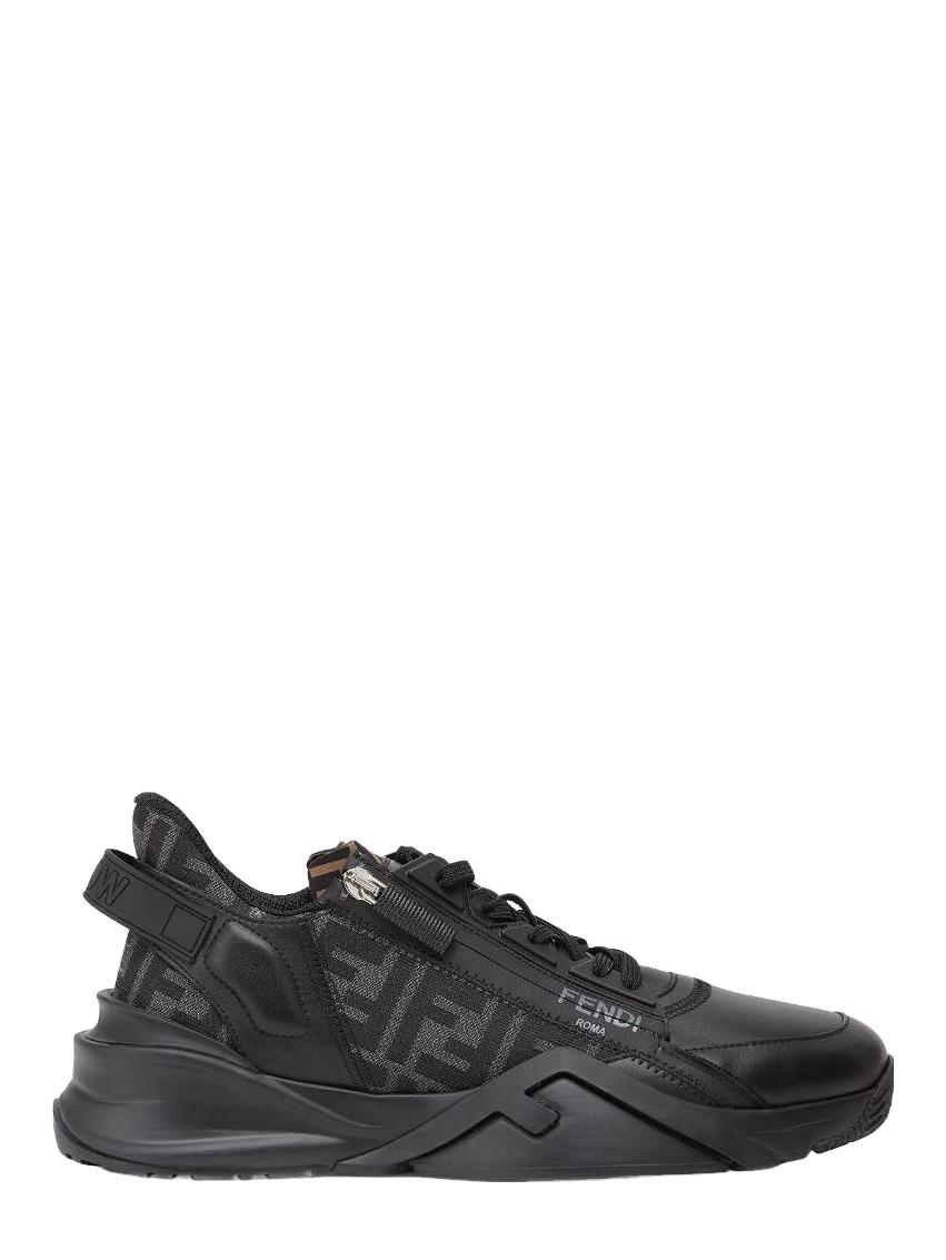 FENDI Fendi Flow FF Jacquard Lace-Up Sneakers
