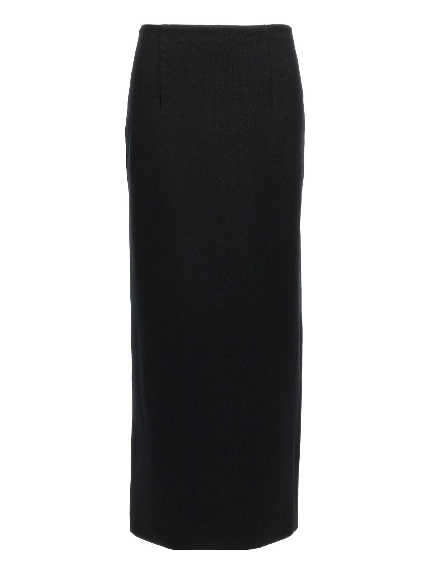 AURALEE Auralee Stretch Double Face Knit Maxi Skirt