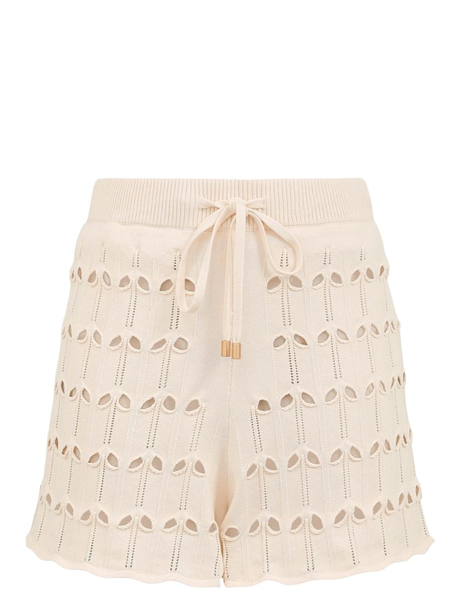 ZIMMERMANN Zimmermann Rhiannon Pointelle Knit Shorts