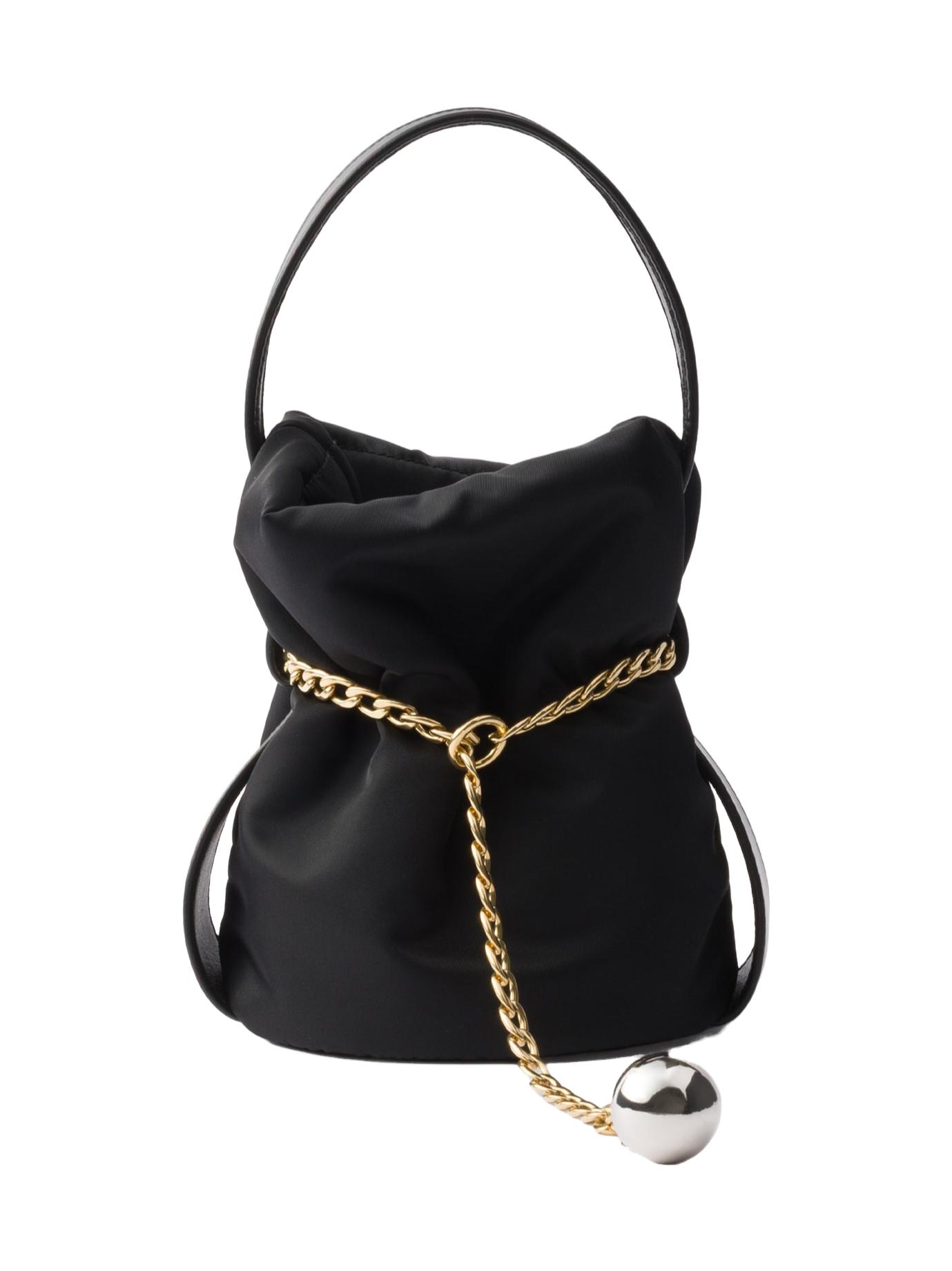 PRADA Prada Re-Nylon and Nappa Leather Bucket Bag