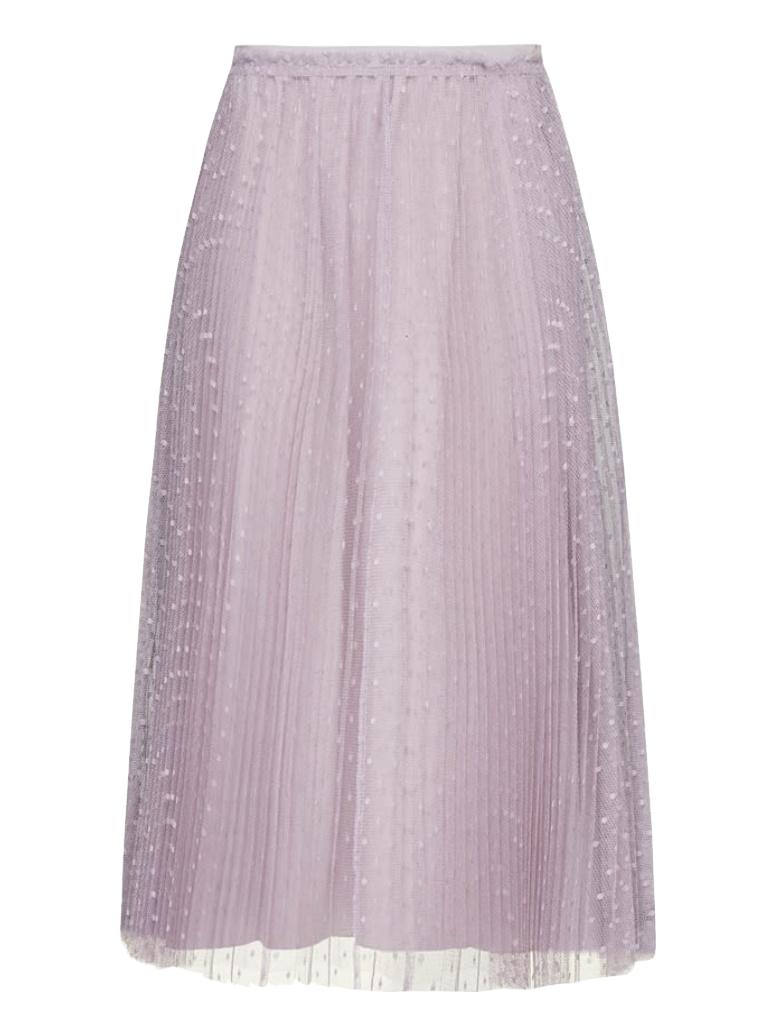 RED VALENTINO Red Valentino Tulle Polka Dot Flared Skirt