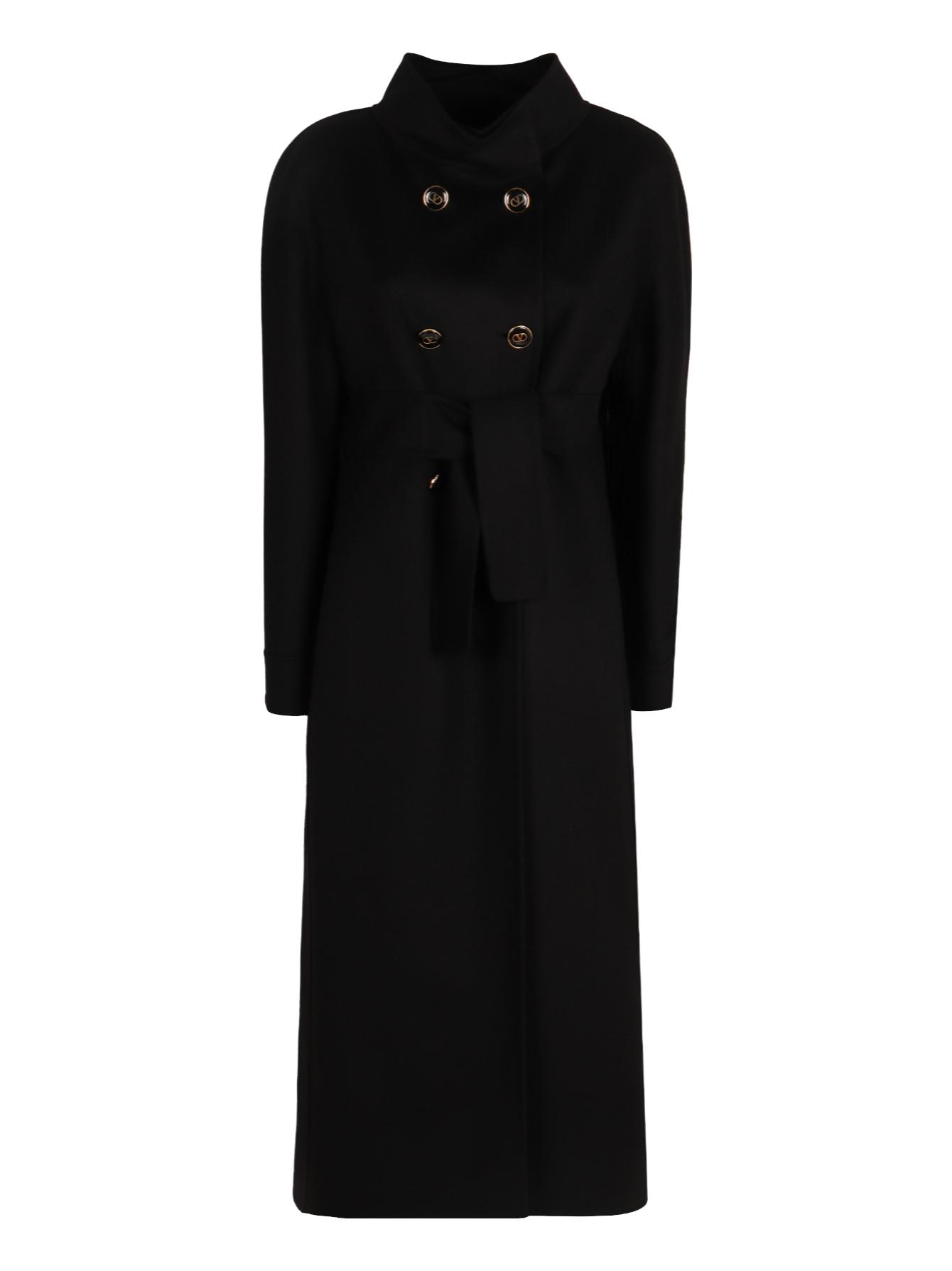 VALENTINO Valentino Double-Breasted High Neck Coat