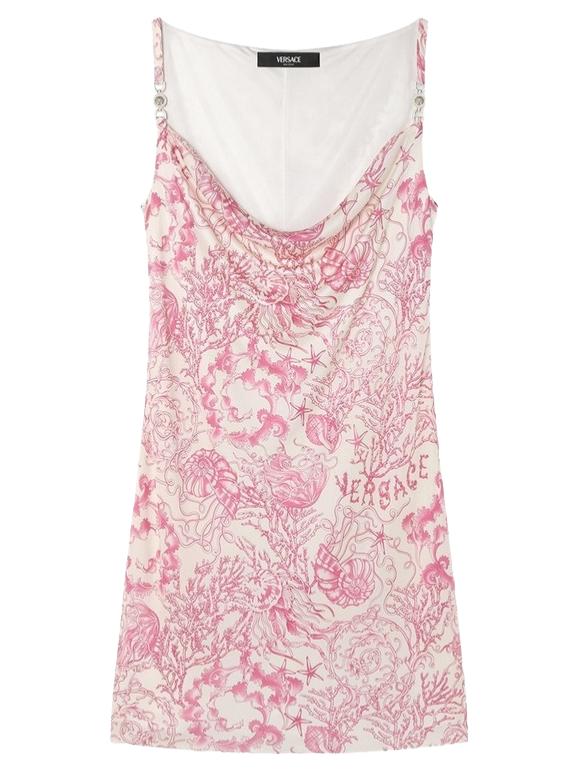 VERSACE Versace Pattern-Printed Strappy Dress