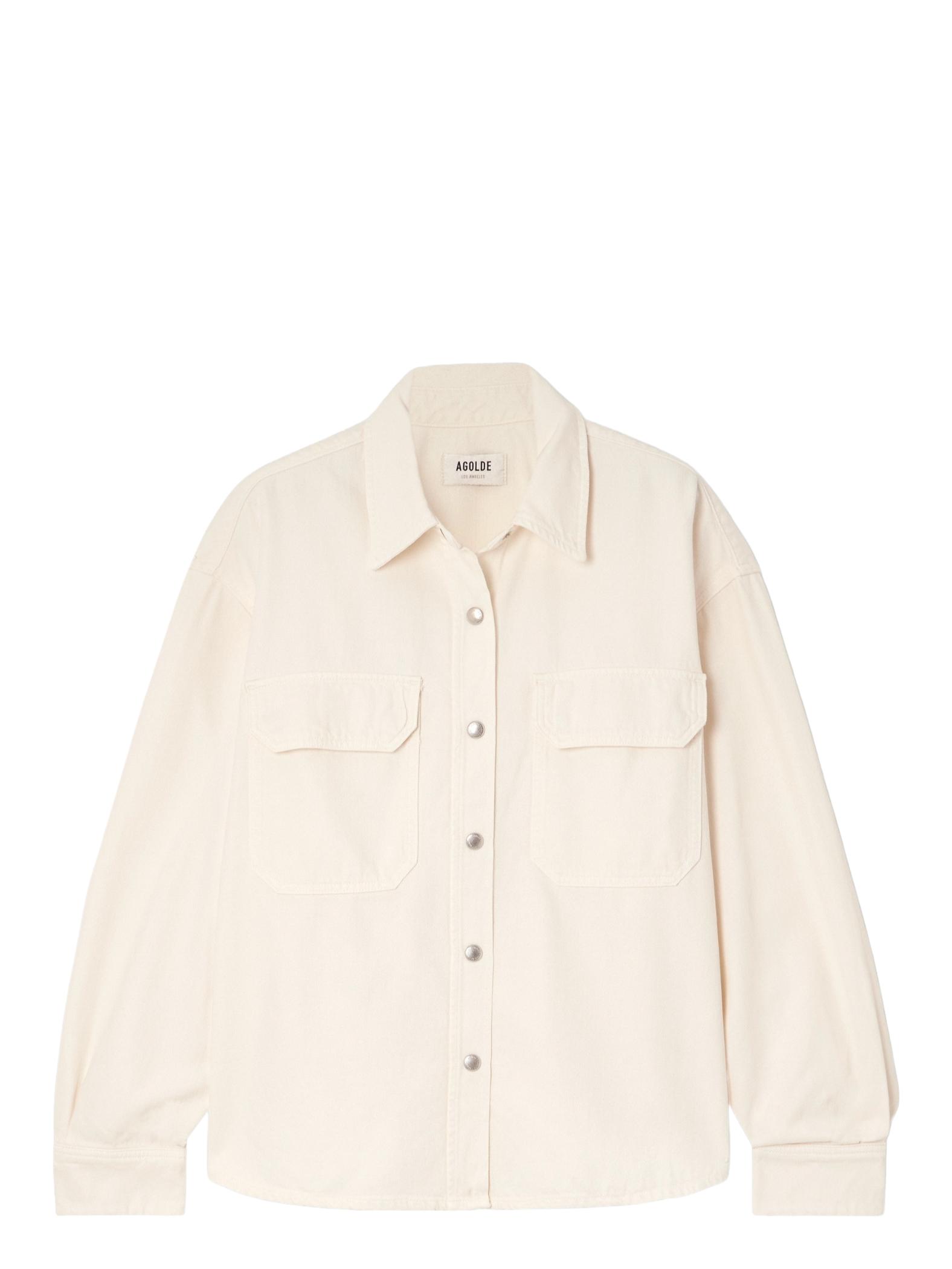 AGOLDE Agolde Classic Long Sleeve Shirt with Pointed Collar
