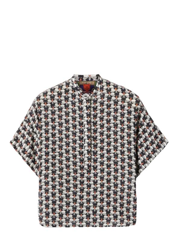 LA DOUBLEJ La Double J Estelle Printed Short Sleeve Blouse