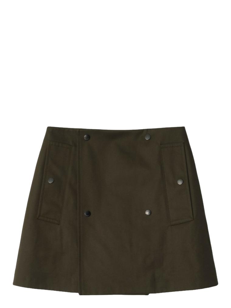 BURBERRY Burberry Bonded Gabardine Trench Mini Skirt