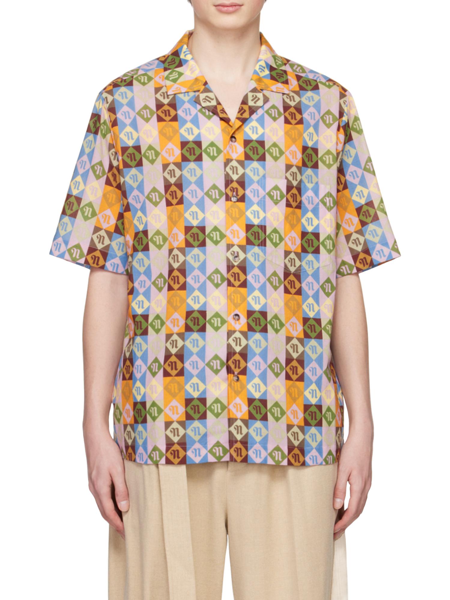 NANUSHKA Nanushka Allover Printed Collared Button-Up Shirt