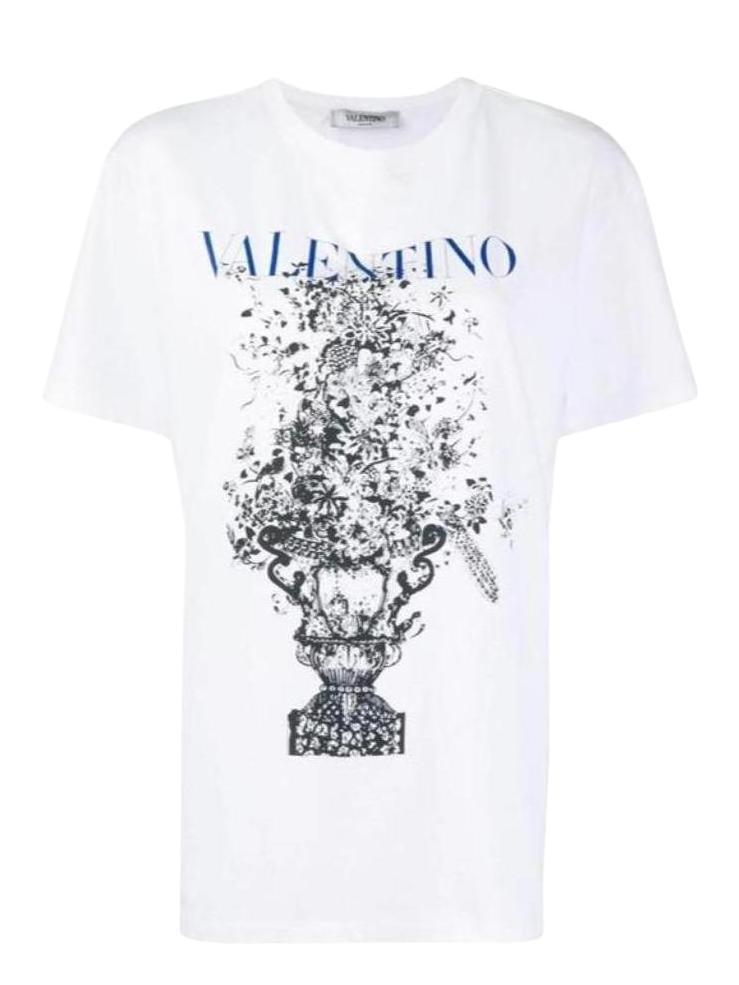 VALENTINO Valentino Floral Bouquet Logo T-Shirt