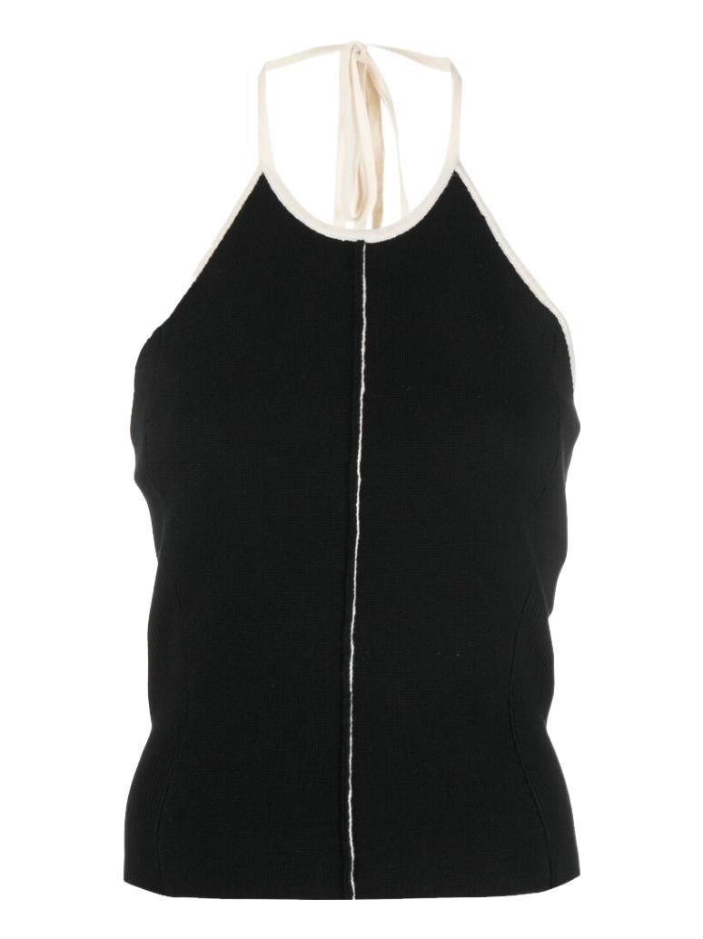GANNI Logo-Patch Jeans