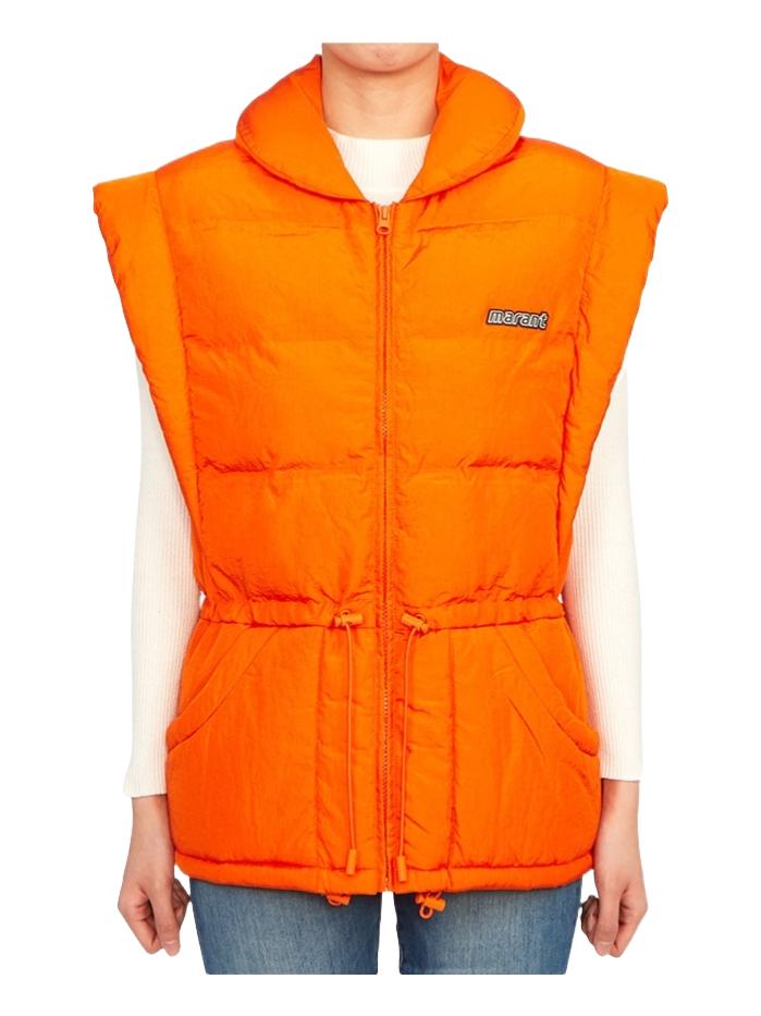 ISABEL MARANT ÉTOILE Isabel Marant Etoile Sleeveless Puffer Vest with Logo Patch
