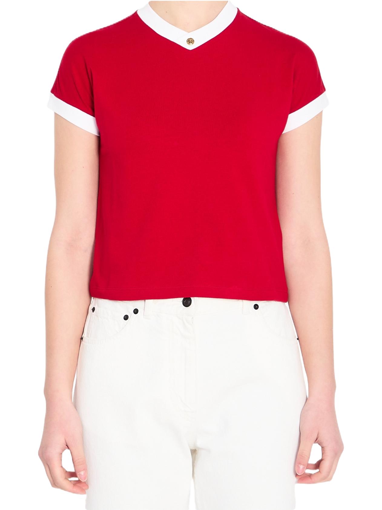 MARINE SERRE Marine Serre Organic Cotton Polo Shirt