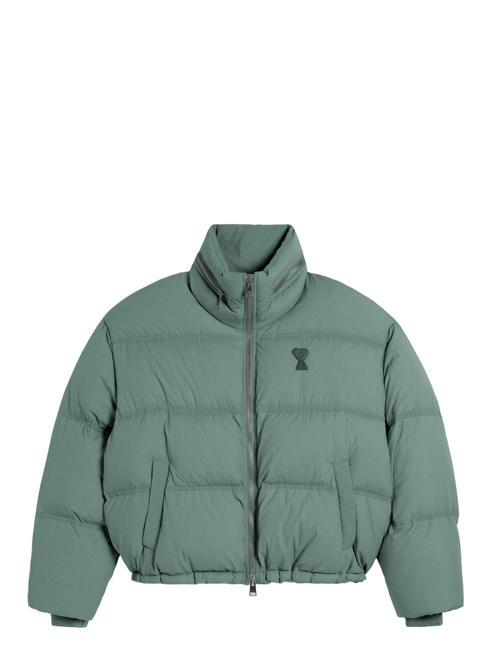 AMI Ami Paris Ami de Coeur Down Puffer Jacket with Invisible Hood
