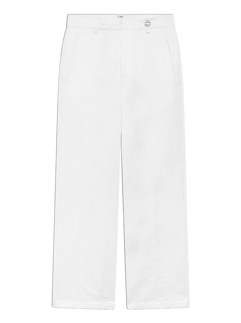 CASABLANCA Casablanca Monogram Straight Leg Trousers
