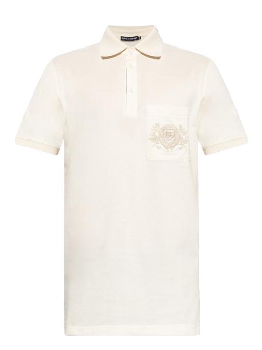 DOLCE & GABBANA Dolce Gabbana DG Logo Embroidered Short-Sleeved Polo Shirt