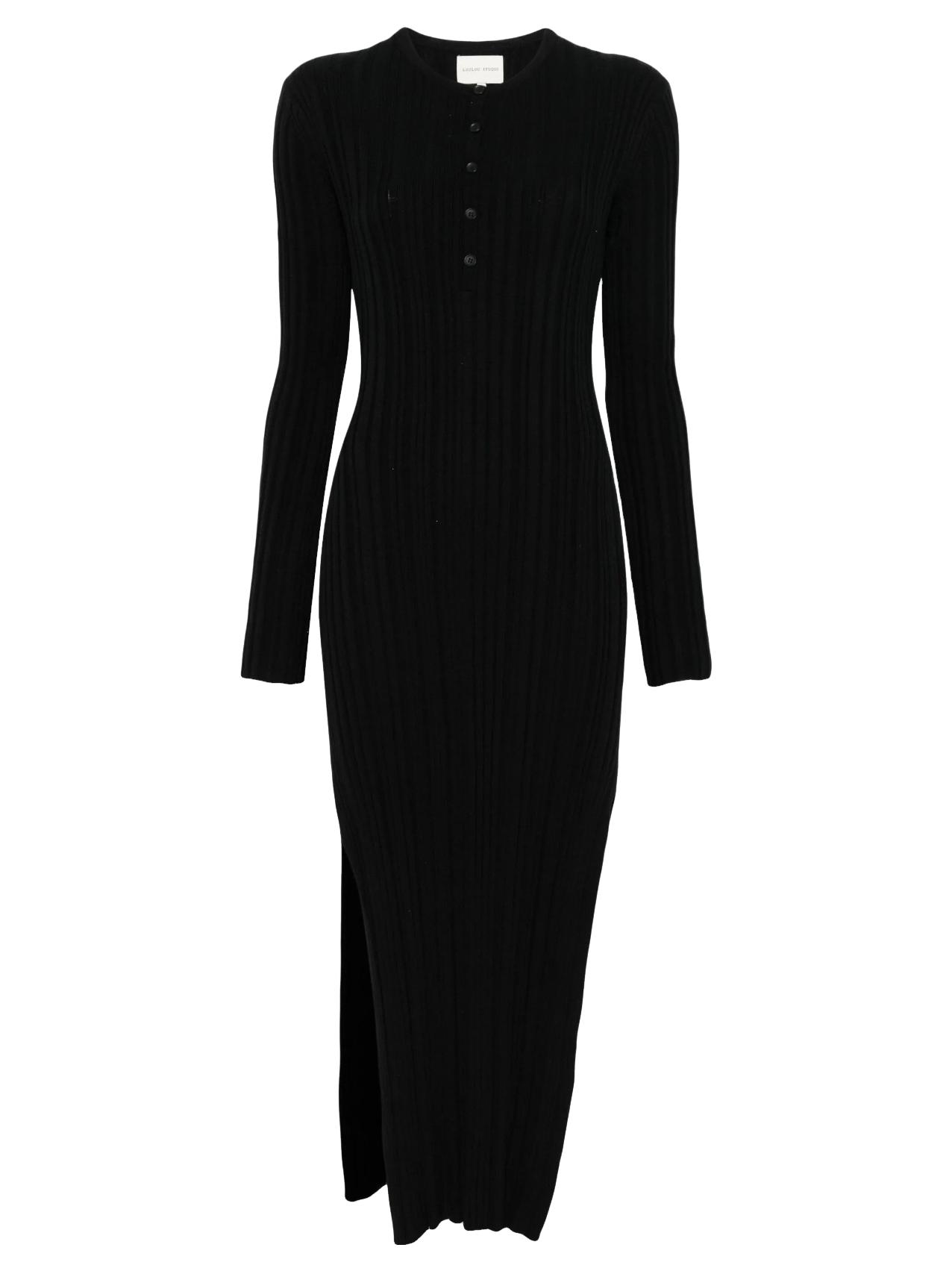 LOULOU STUDIO LOULOU STUDIO Ribbed Midi Dress with Side Slits