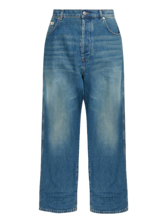 MOSCHINO Moschino Vintage Effect Logo Patch Jeans