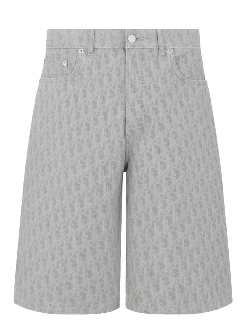 DIOR Dior Homme Oblique Monogram Bermuda Shorts