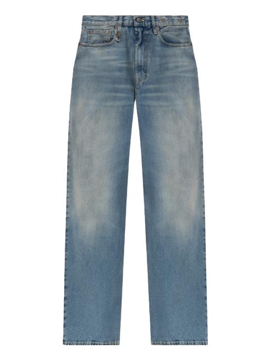 R13 R13 Wide-Leg Distressed Jeans