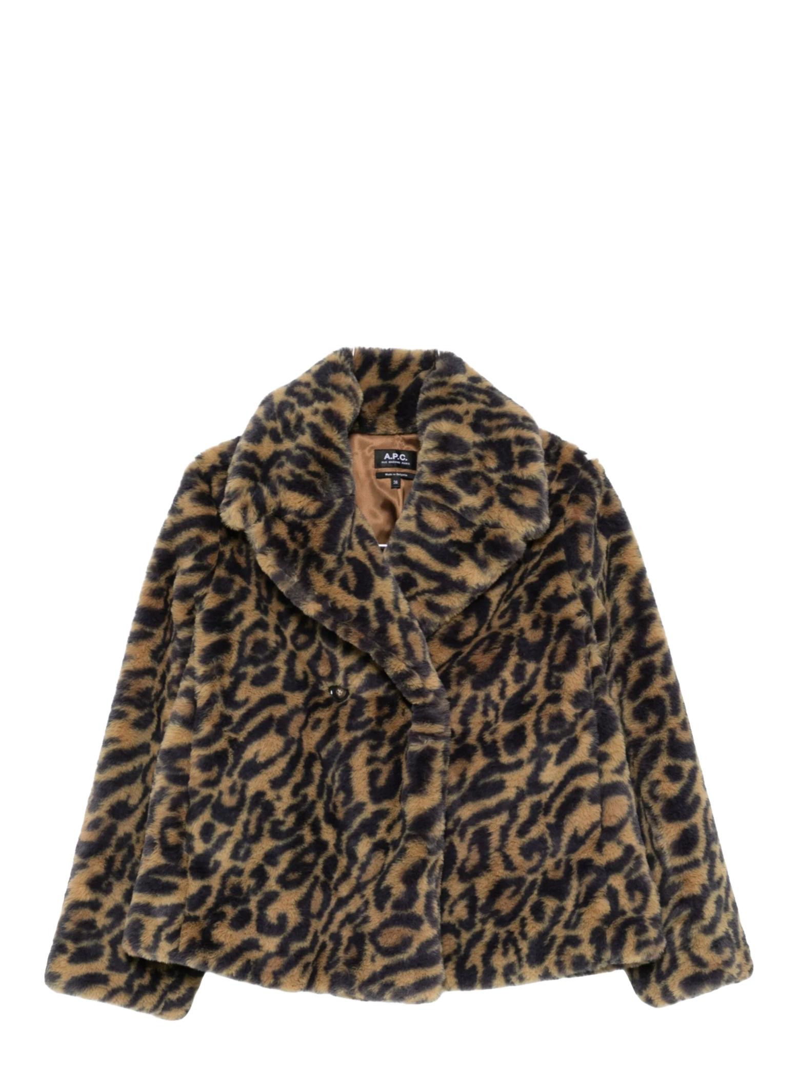A.P.C. A.P.C. Leopard Print Faux Fur Jacket