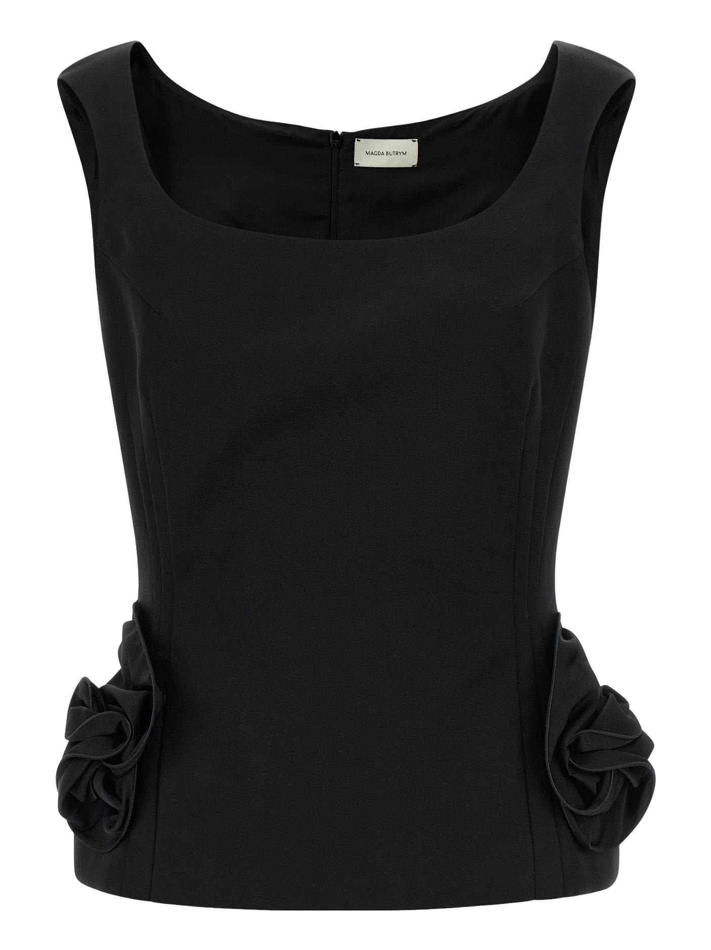 MAGDA BUTRYM Magda Butrym Sleeveless Top with Floral Appliqué