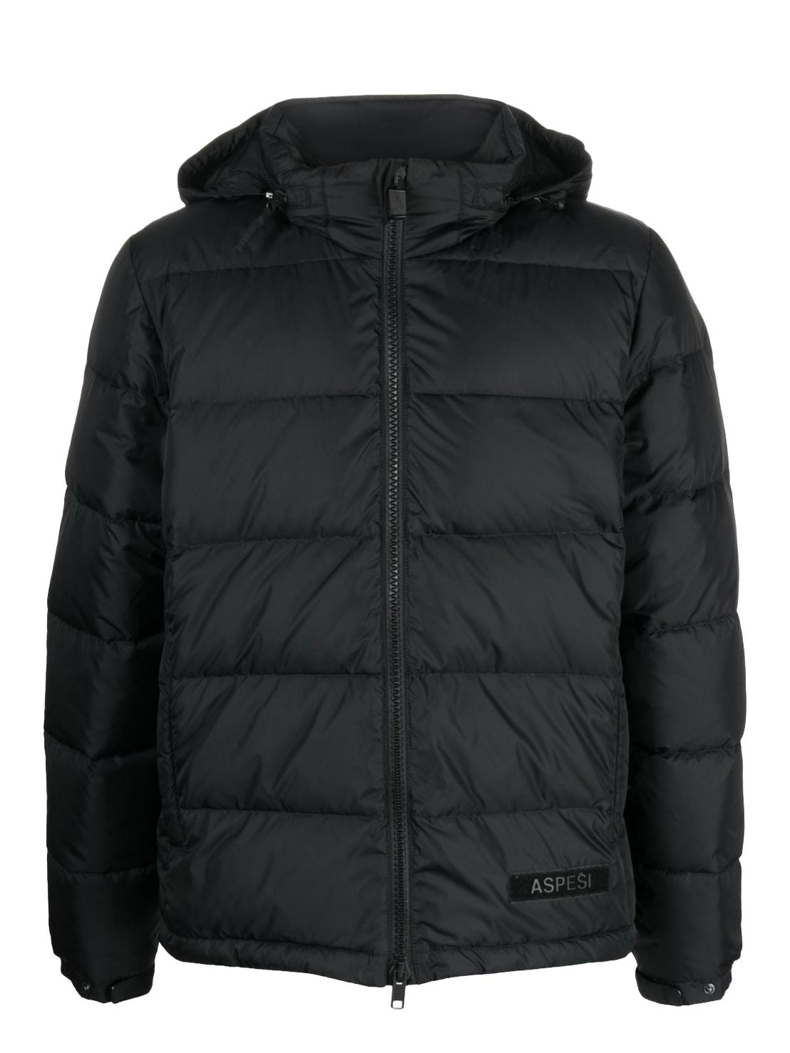 ASPESI Aspesi Padded Zip Up Jacket with Logo Patch