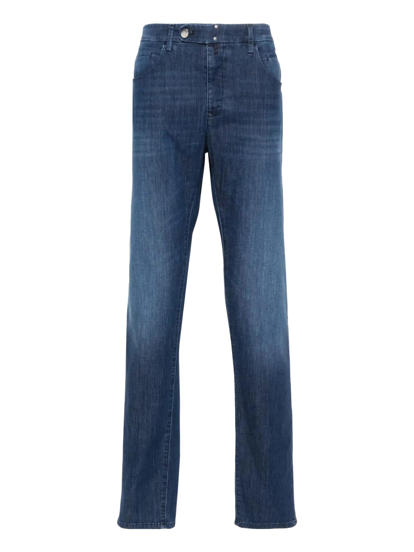 INCOTEX Incotex Logo-Patch Tapered Jeans