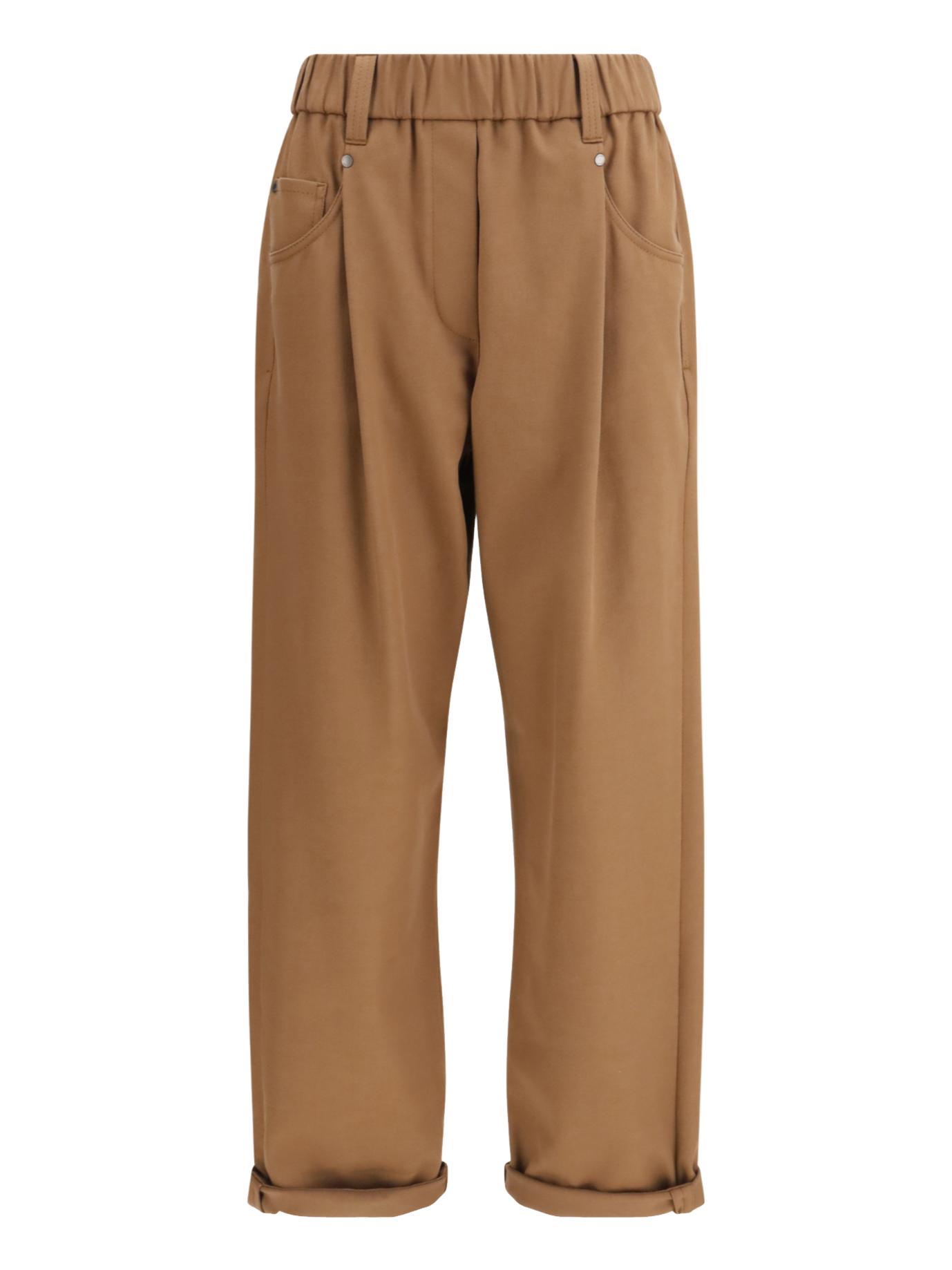 BRUNELLO CUCINELLI Brunello Cucinelli Elasticated High-Rise Pleated Trousers