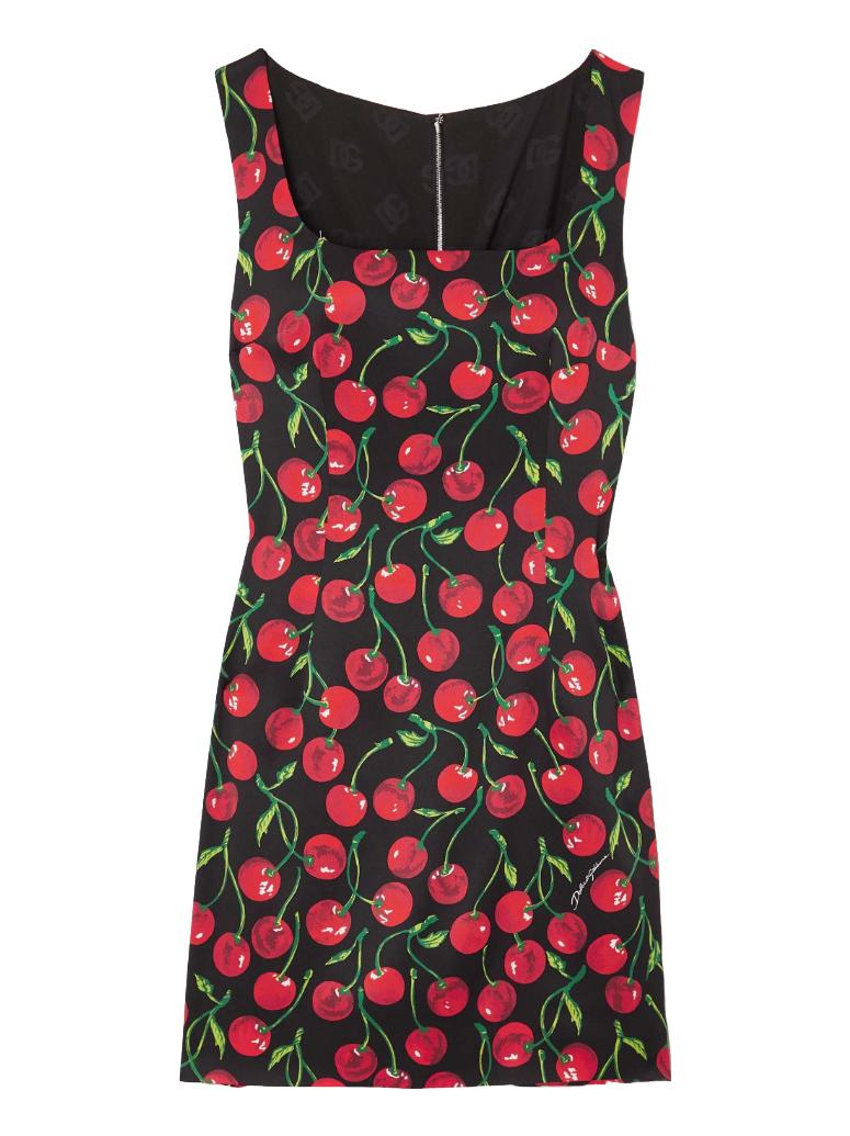 DOLCE & GABBANA Dolce & Gabbana Cherry Print Sleeveless Mini Dress
