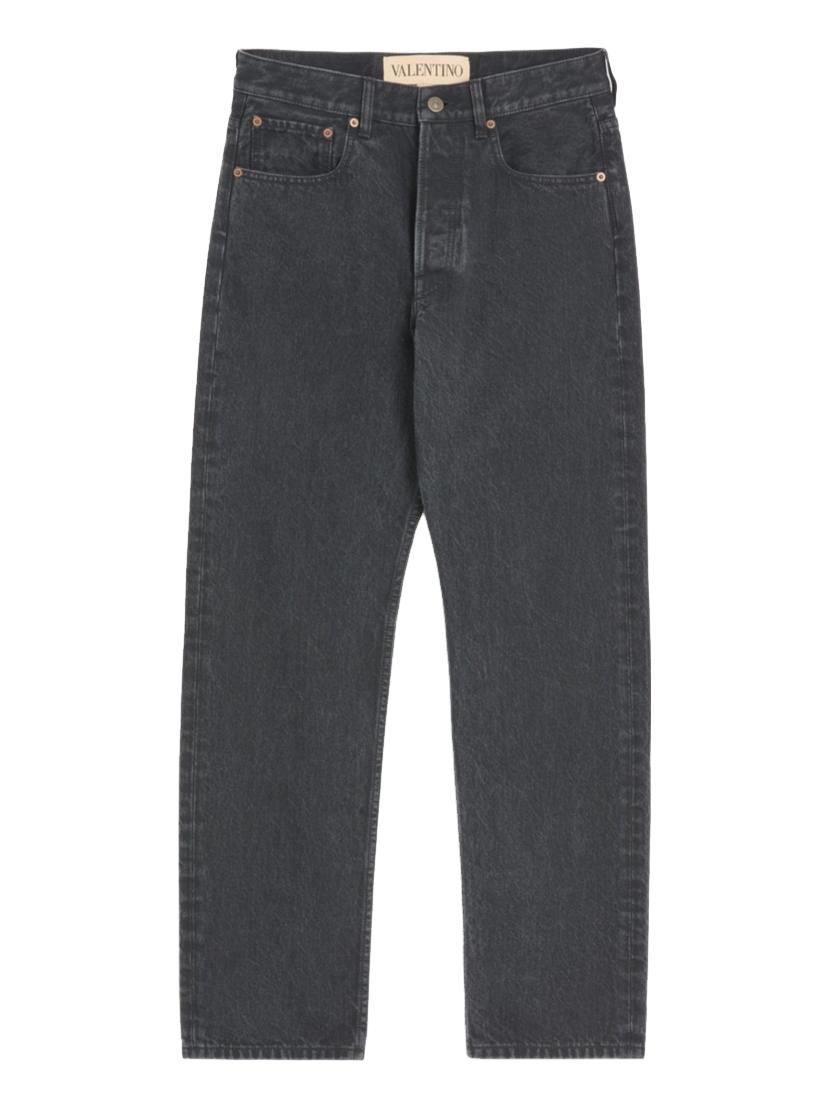 VALENTINO Valentino Logo Patch Regular Fit Jeans
