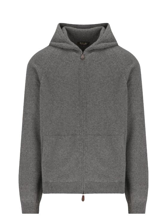StüSsy Chunky Knit Zip Hoodie - Orange | Editorialist