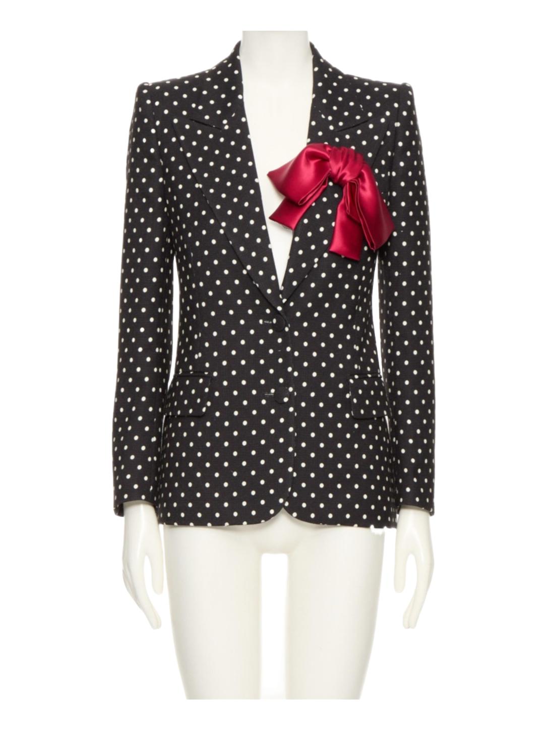 VALENTINO Valentino Polka-Dot Silk Crêpe de Chine Blouse