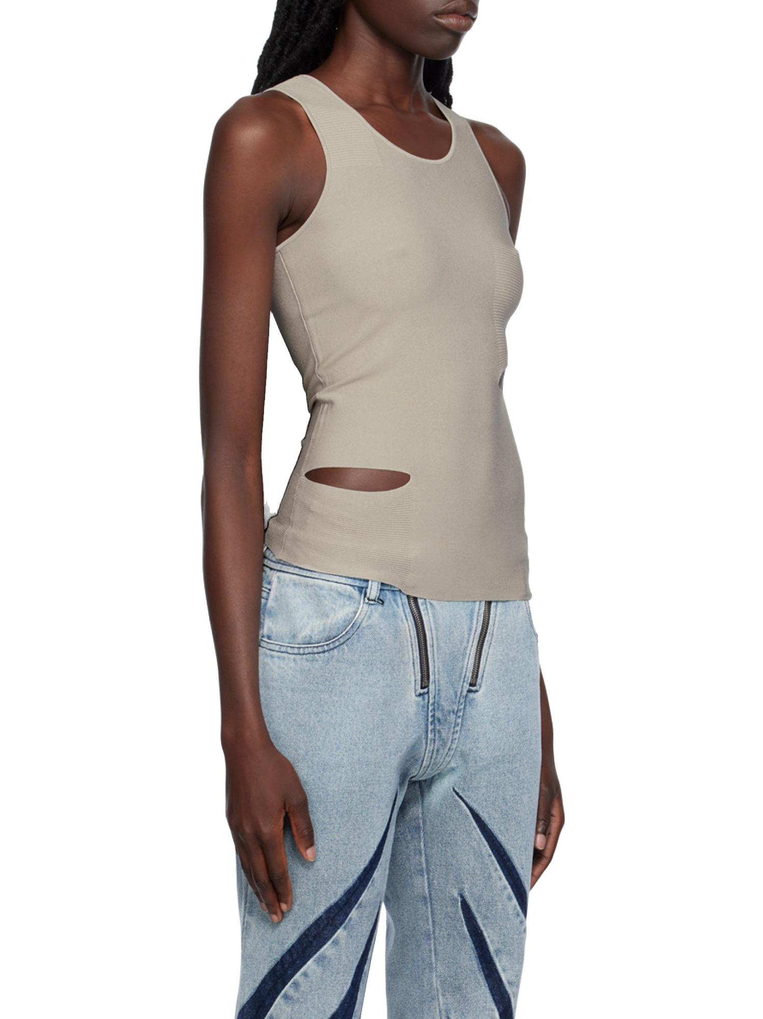 DION LEE Dion Lee Cinched Ripped-Detail Tank Top