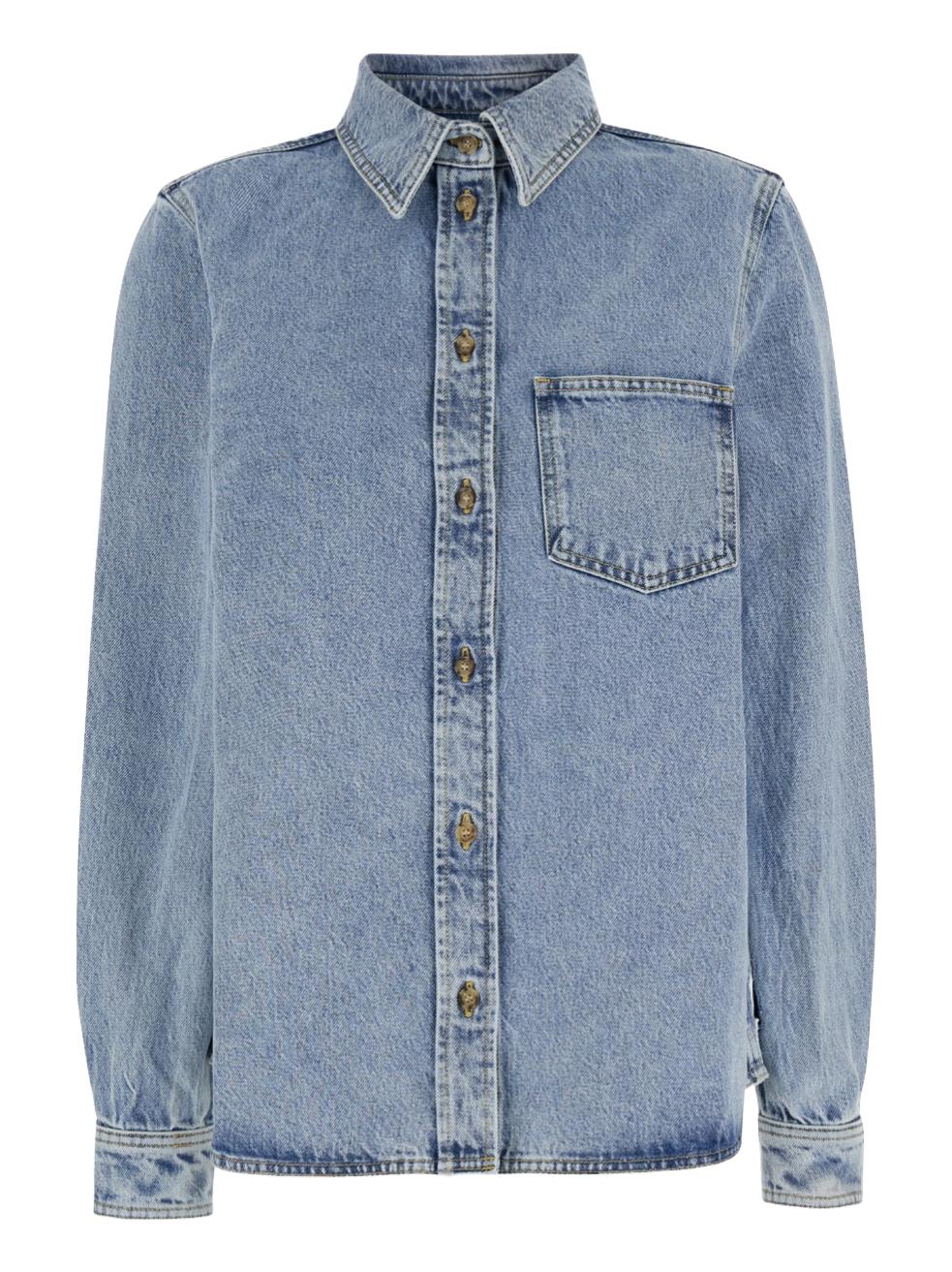 TOTÊME Totême Buttoned Long Sleeve Denim Shirt