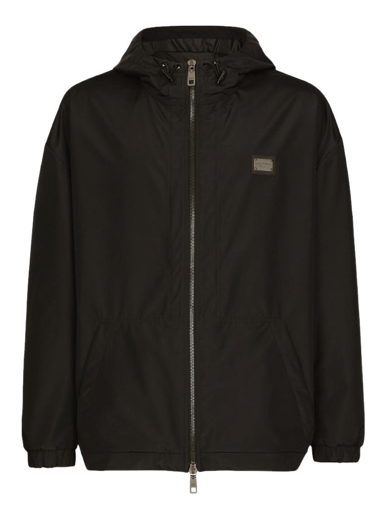 DOLCE & GABBANA Dolce & Gabbana Reversible Zip-Up Jacket with Logo Detail