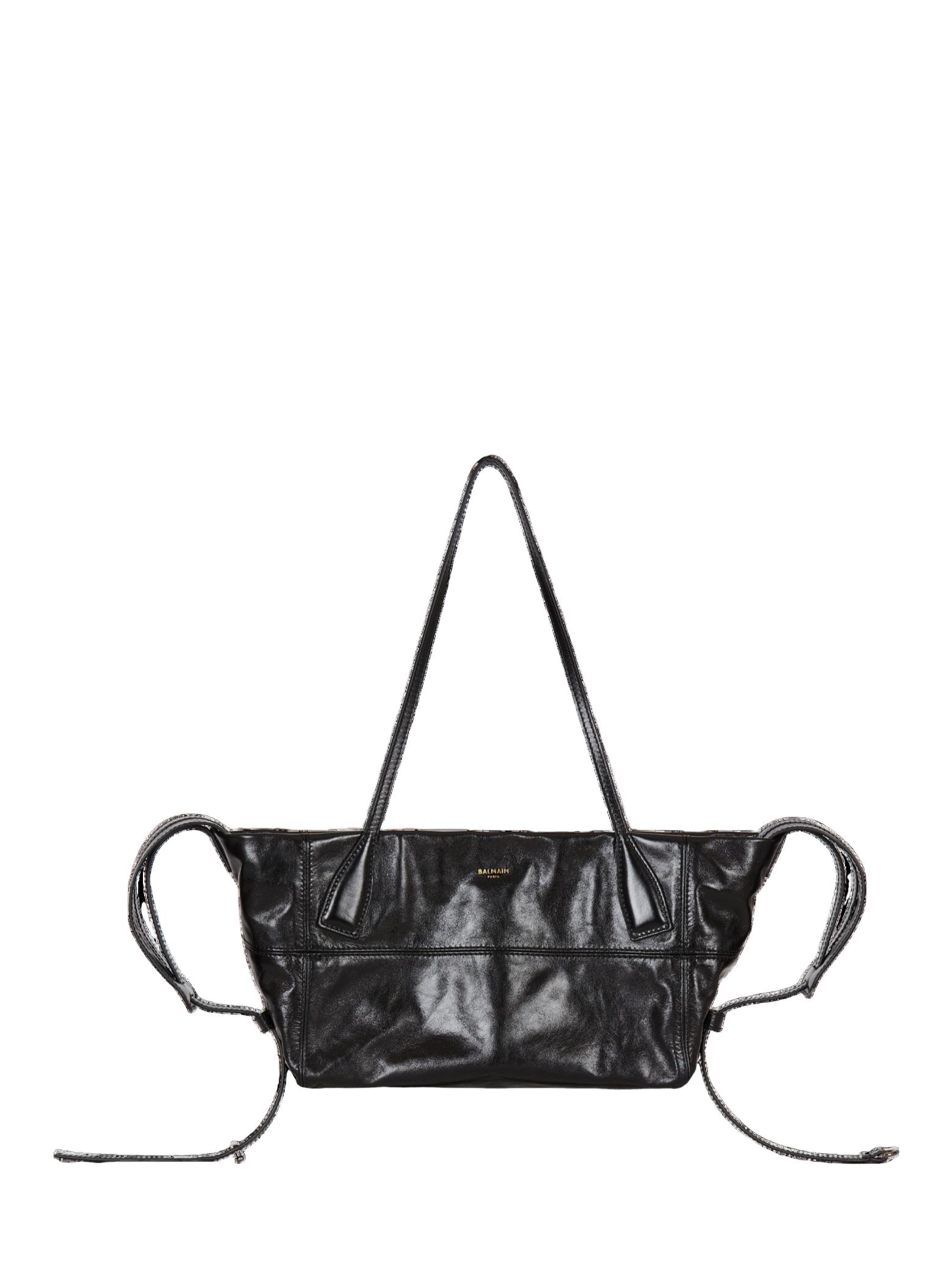 BALMAIN Balmain Shiny Leather Tote Bag