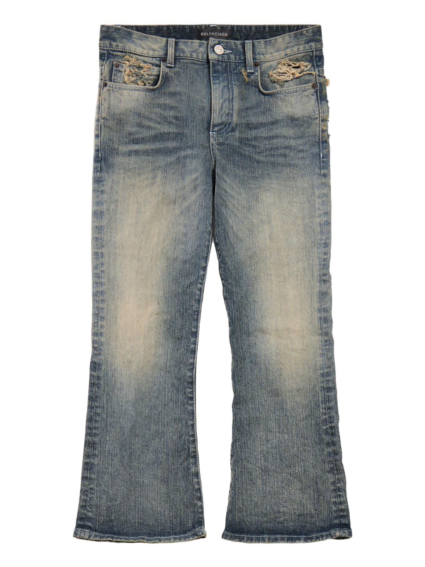 BALENCIAGA Balenciaga Distressed Flare Jeans
