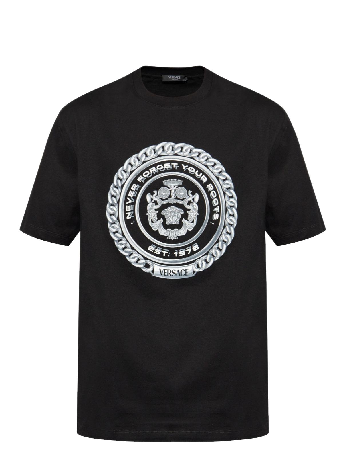 VERSACE Versace Never Forget-Printed Crewneck T-Shirt
